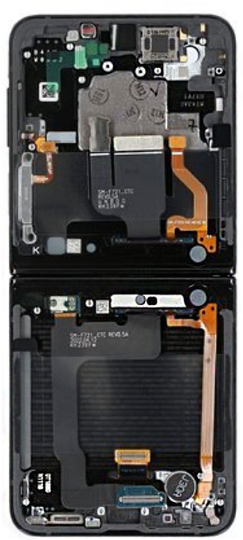 Samsung Galaxy Z Flip 4 (F721B) Display LCD Complete Navy Blue - Black ...